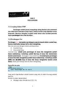 Materi 3 Perulangan - Looping - Repository